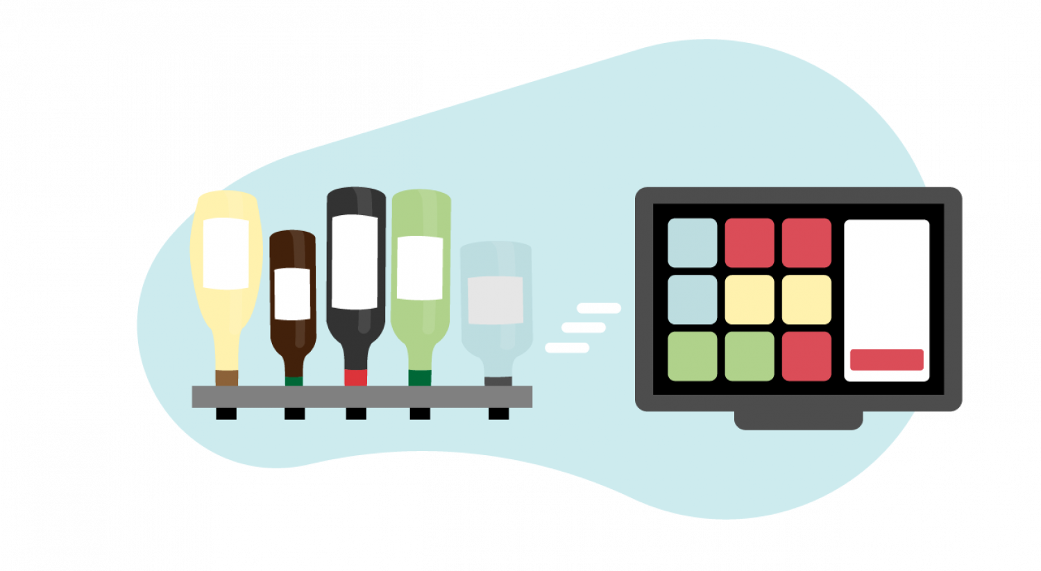 Speed rail for bar gives you a faster service and control of beverage